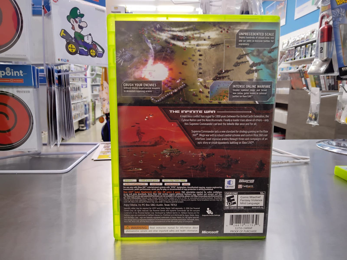 Supreme Commander Xbox 360 Usado